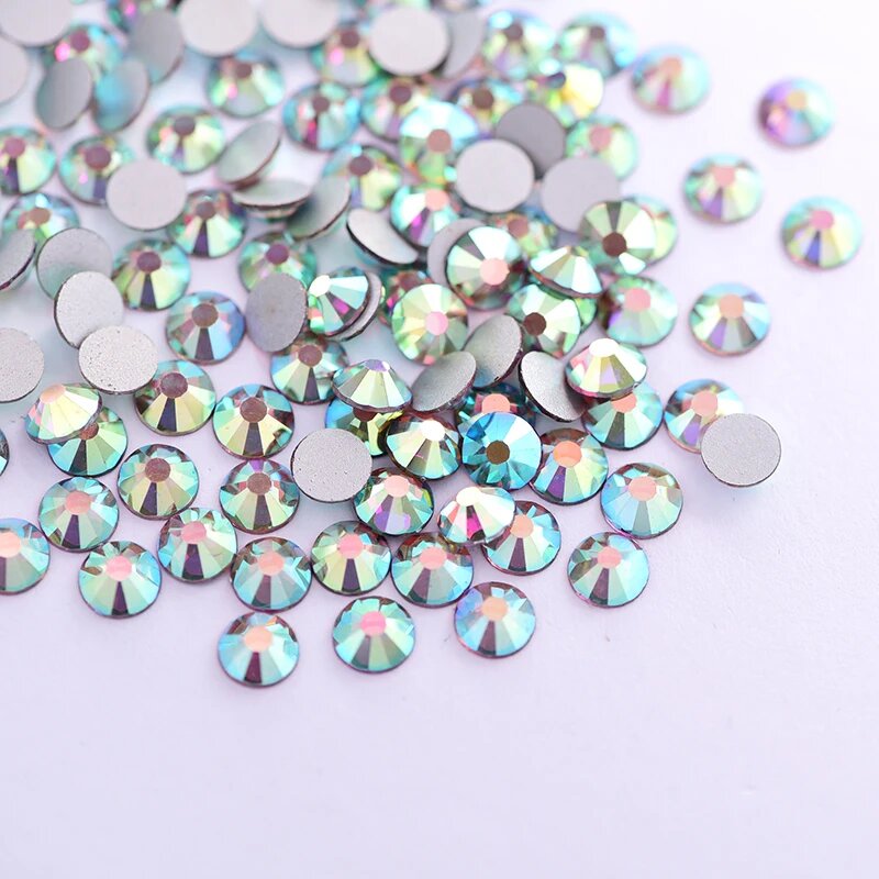 Стразы стеклянные серебряные SS12-1440pcs, 85 Boutique Blue, 1440шт