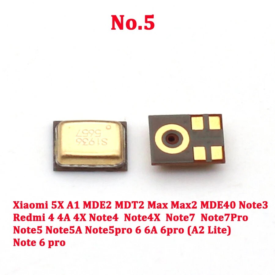 20 шт. внутренняя микрофонная Колонка для Xiaomi 10 Pro 9 SE T CC9 6 6X 5 4 Max 2 Redmi NOTE 11 10 9 9 S 8 7 K20 K30 K40, микрофонный передатчик No.5