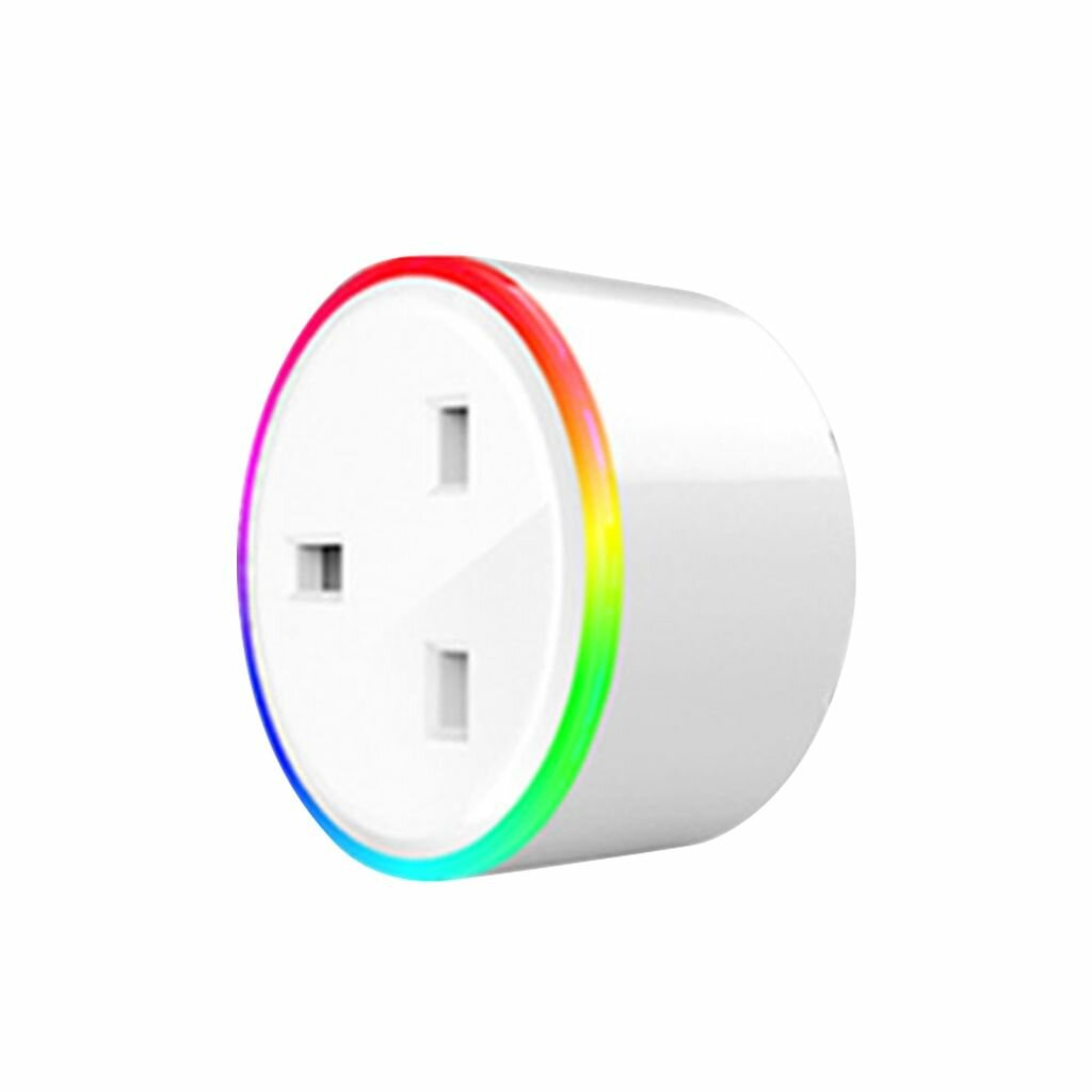 Выключатель, Умная LED розетка с переключателем - британская вилка