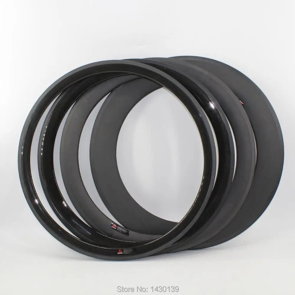 QILEFU Клинчерные диски из углеродного волокна 700C 38/50/60/88 мм 38 мм, 25mm, with brake surface, 32 holes