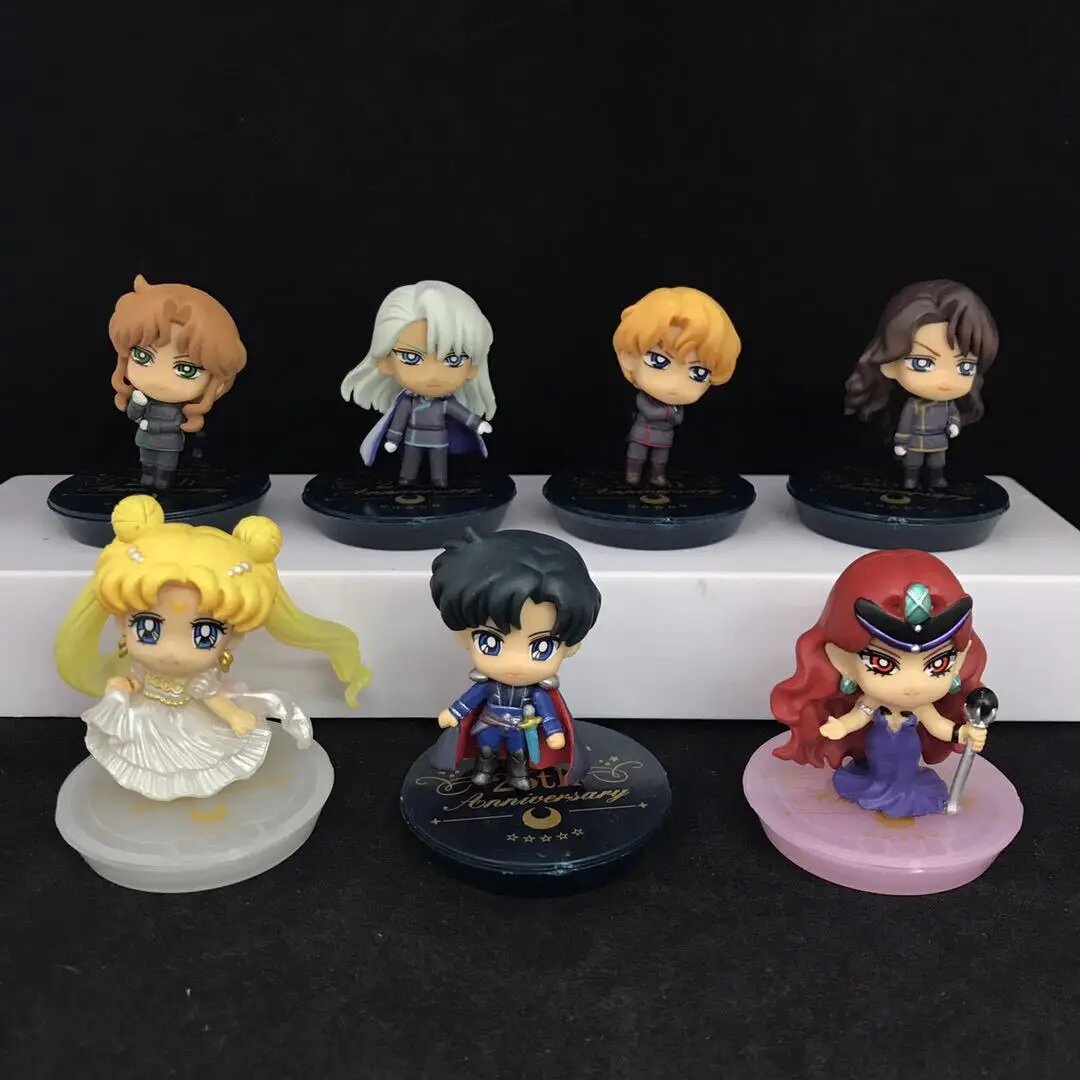 Фигурки Sailor Moon 25th Anniversary, Bandai, 7 шт, без коробки