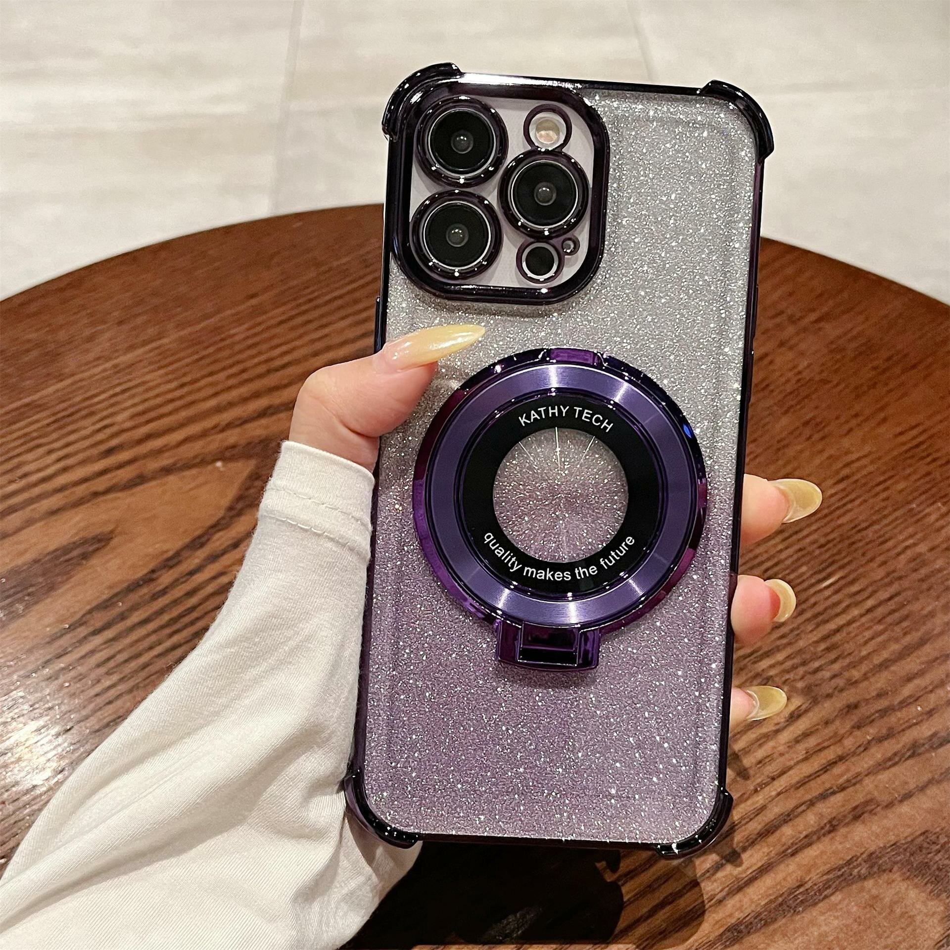 Чехол Barley Digital Technology, для iPhone 16, гальванический, защита от падения