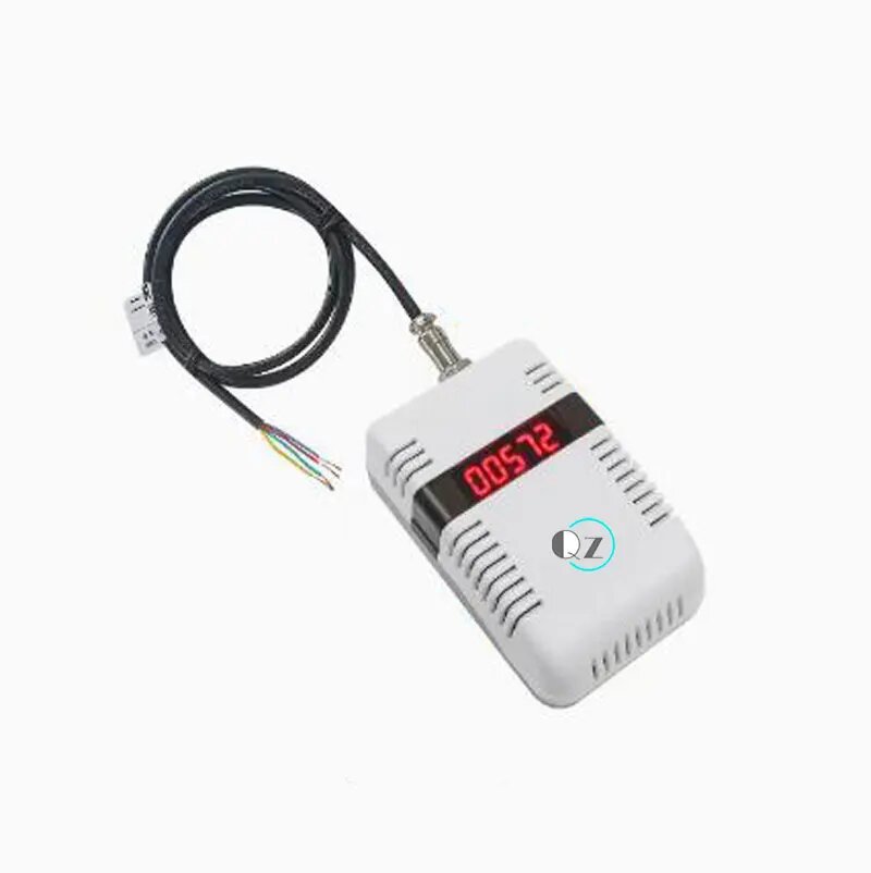 Датчик углекислого газа 0-5000ppm, RS485 датчик CO2, качество воздуха в помещении со светодиодный ным дисплеем, DC 9 ~ 24 В, датчик газа
