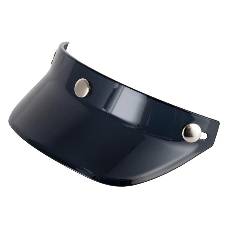 Универсальный 3-кнопочный козырек в стиле ретро, откидное ветровое стекло для мотоциклетного шлема с открытым лицом, защита от УФ-лучей, запотевания и царапин, автомобиль