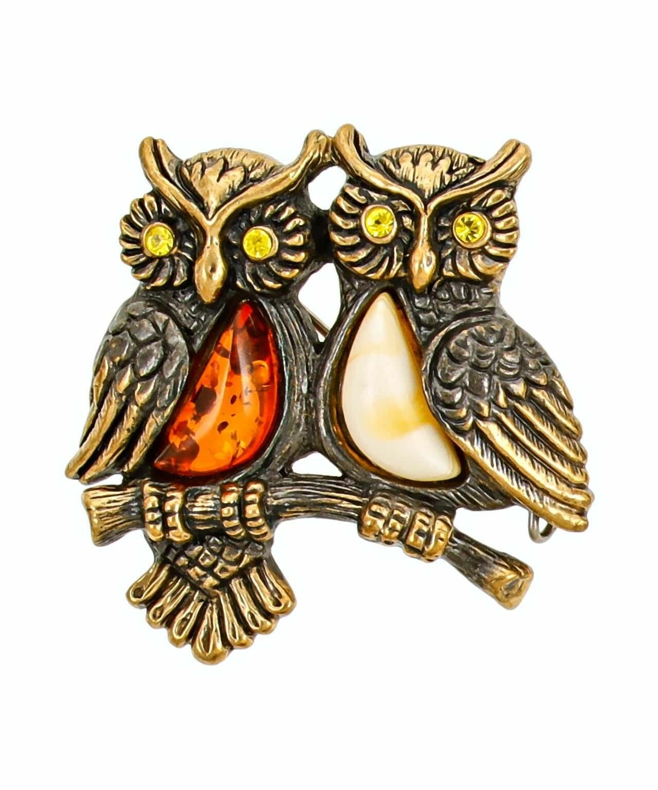 Брошь, янтарь