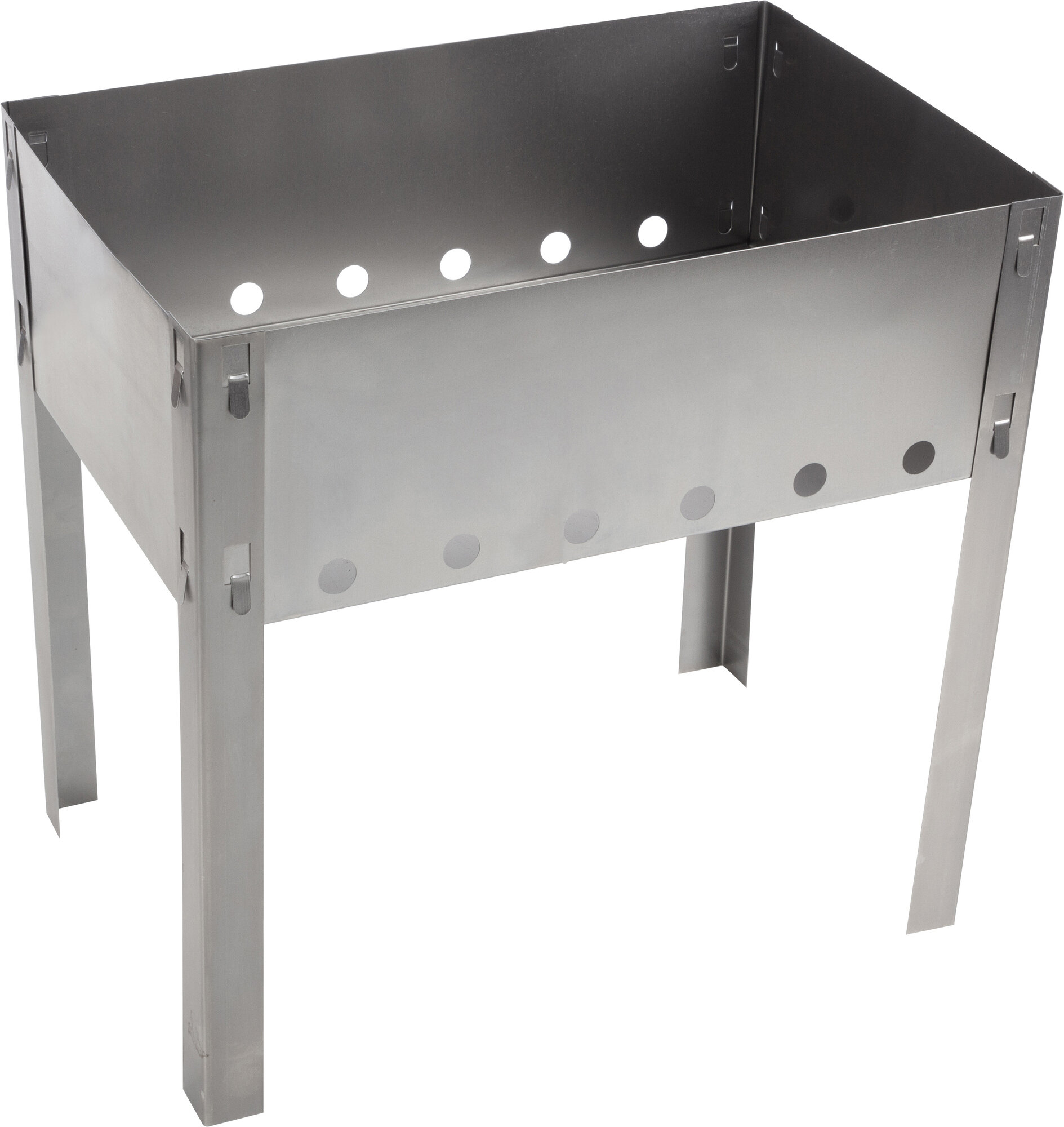 Мангал разборный Ecos, толщина стали: 0.35 мм, размер: 35 х 24 х 35 см