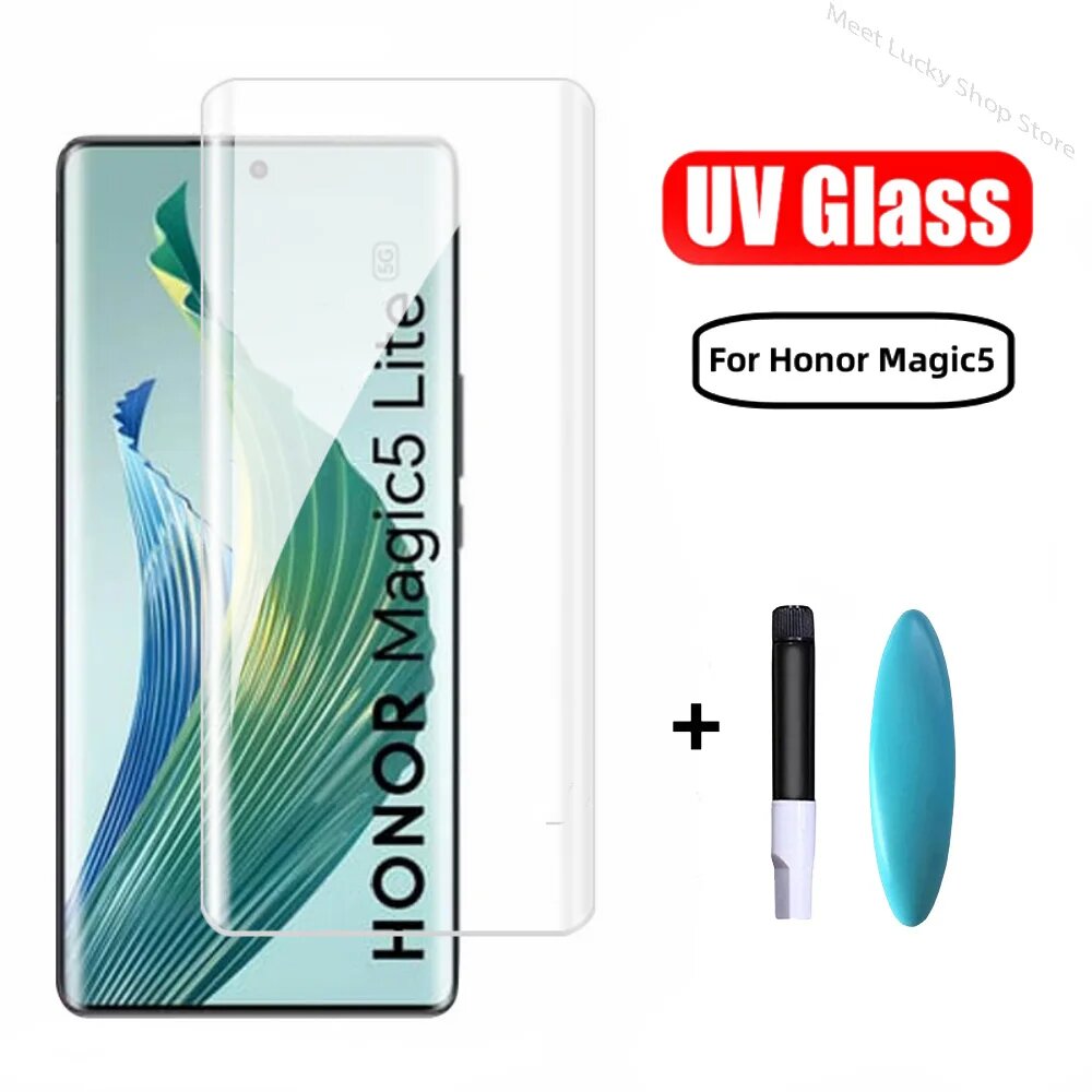 3D Стекло для Honor Magic 5 Pro, 3шт.