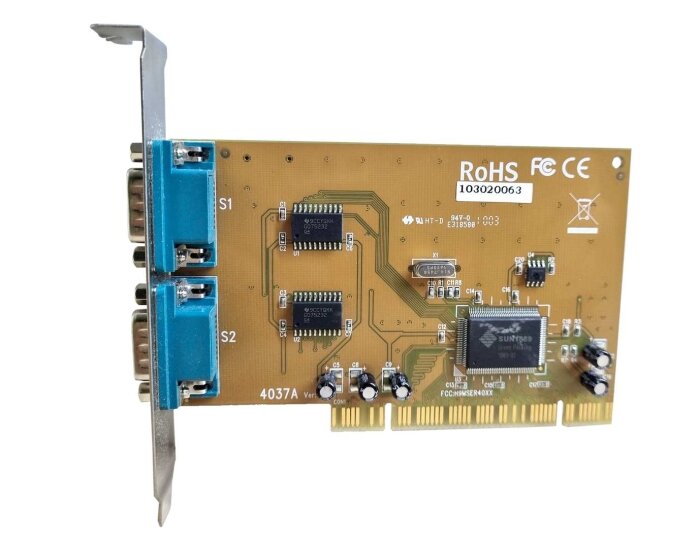 Контроллер Sunix SUN1889 2xRS232(COM) PCI(SER4037A)