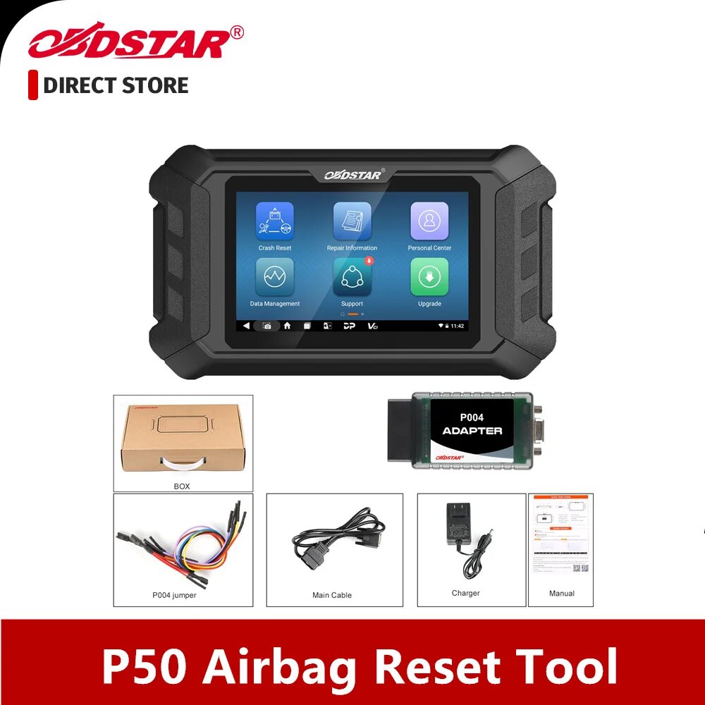 Крышка инструмента для сброса подушки безопасности OBDSTAR P50 86, номер детали ECU более 11800. От OBD/ BENCH Поддержка аккумулятора/Сброса SAS