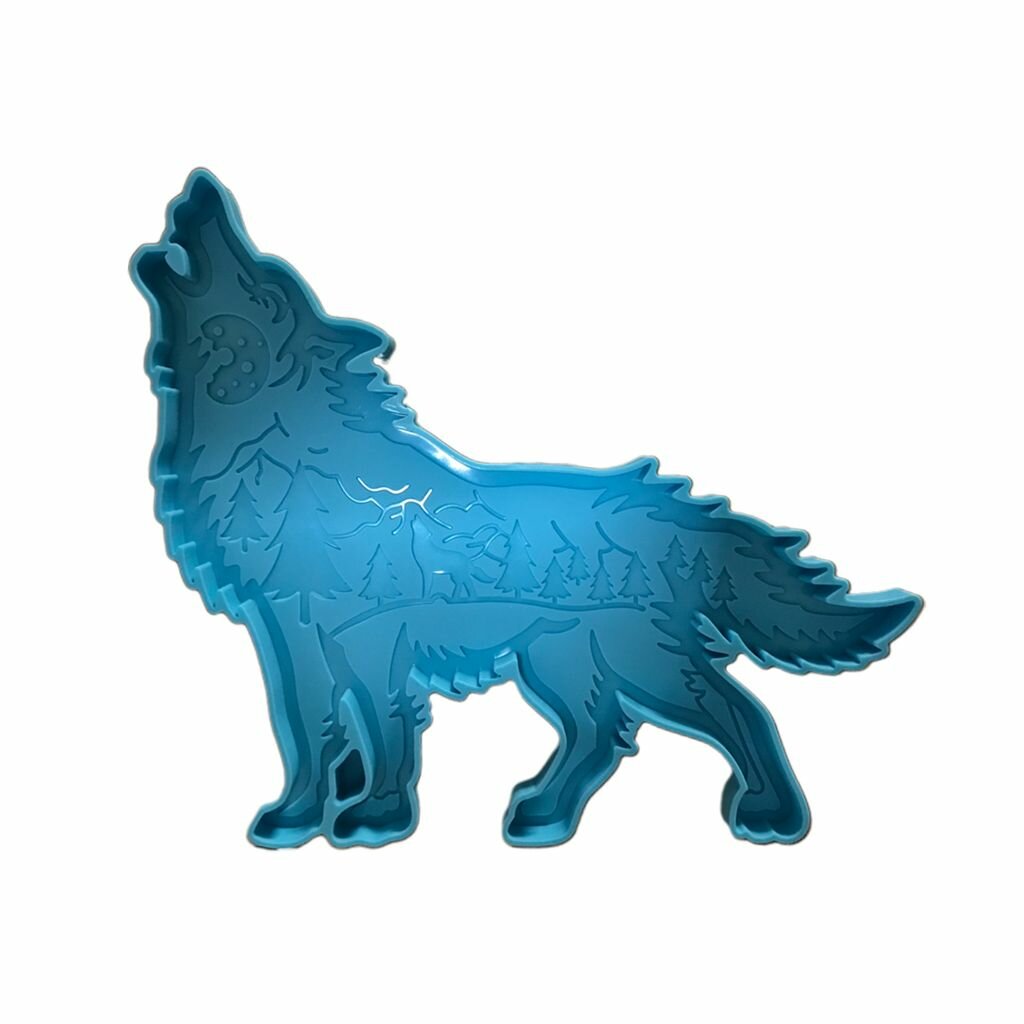 Волк орнамент силиконовая форма