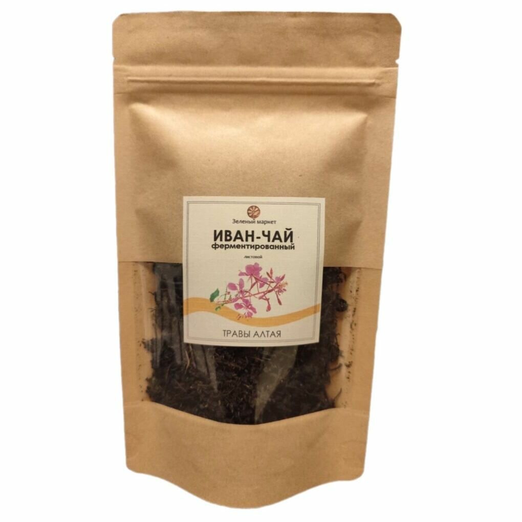 Иван-чай ферментированный листовой 40 гр (Зеленый маркет)