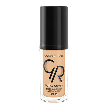 Крем-консилер тональный для лица Golden Rose Total Cover 2in1 Foundation & Concealer цвет 03, без масел