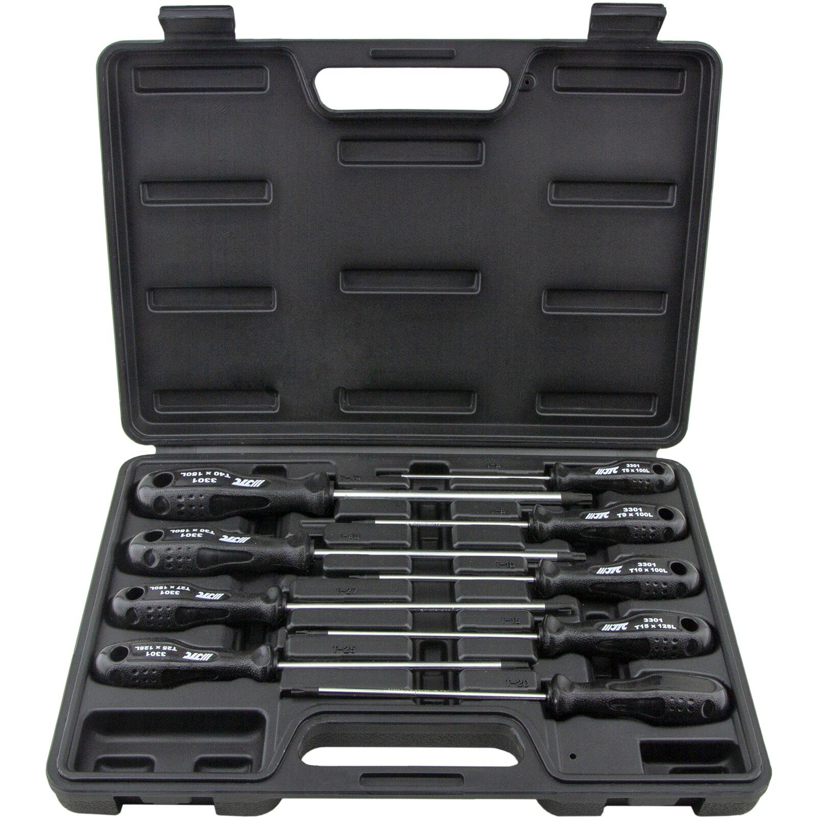 JTC-3301 Набор отверток TORX T8х100мм-T40х150мм 9пр.