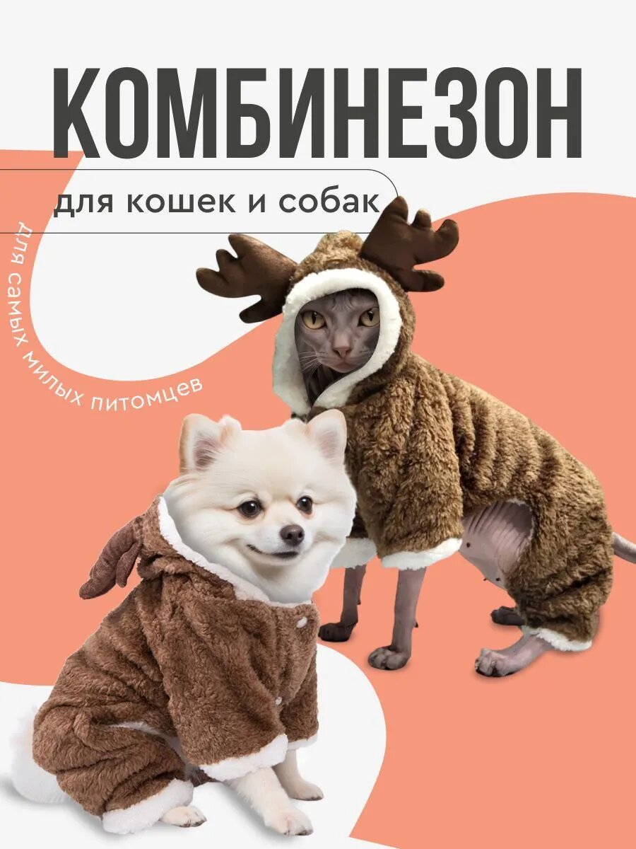 Одежда для собак мелких пород и кошек MiloPets, комбинезон костюм, XXL