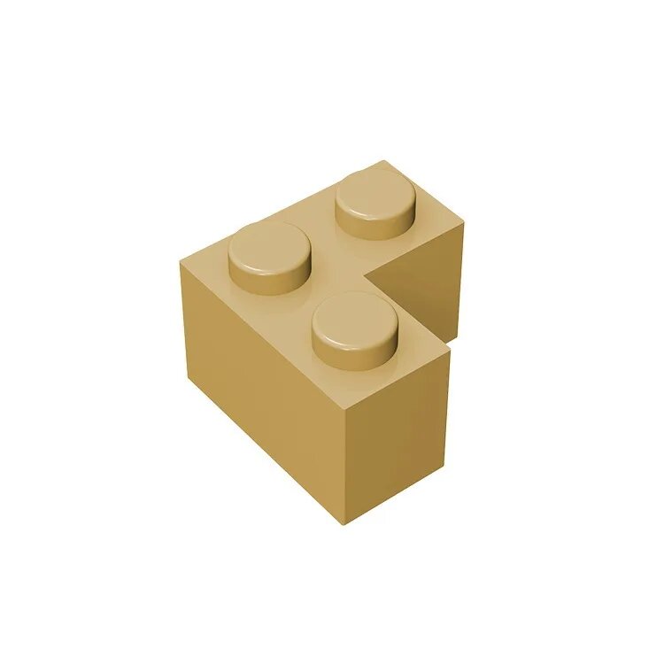 Пластиковый кубик Lego 2x2 Бежевый (031)