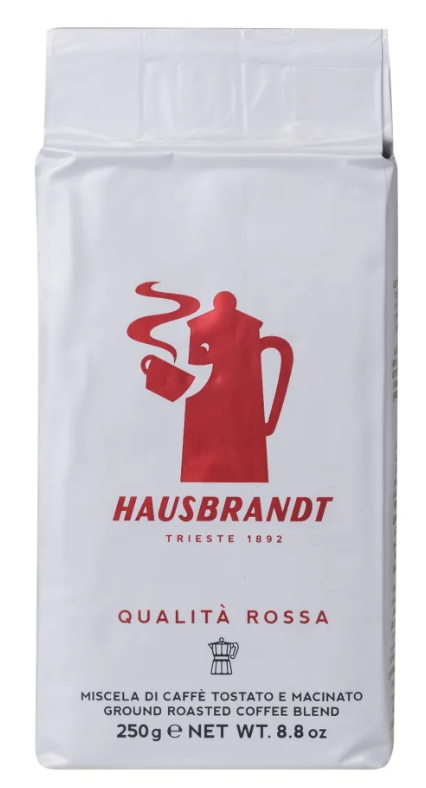 Кофе Hausbrandt Qualita Rossa, молотый, 250 гр, вакуумная упаковка