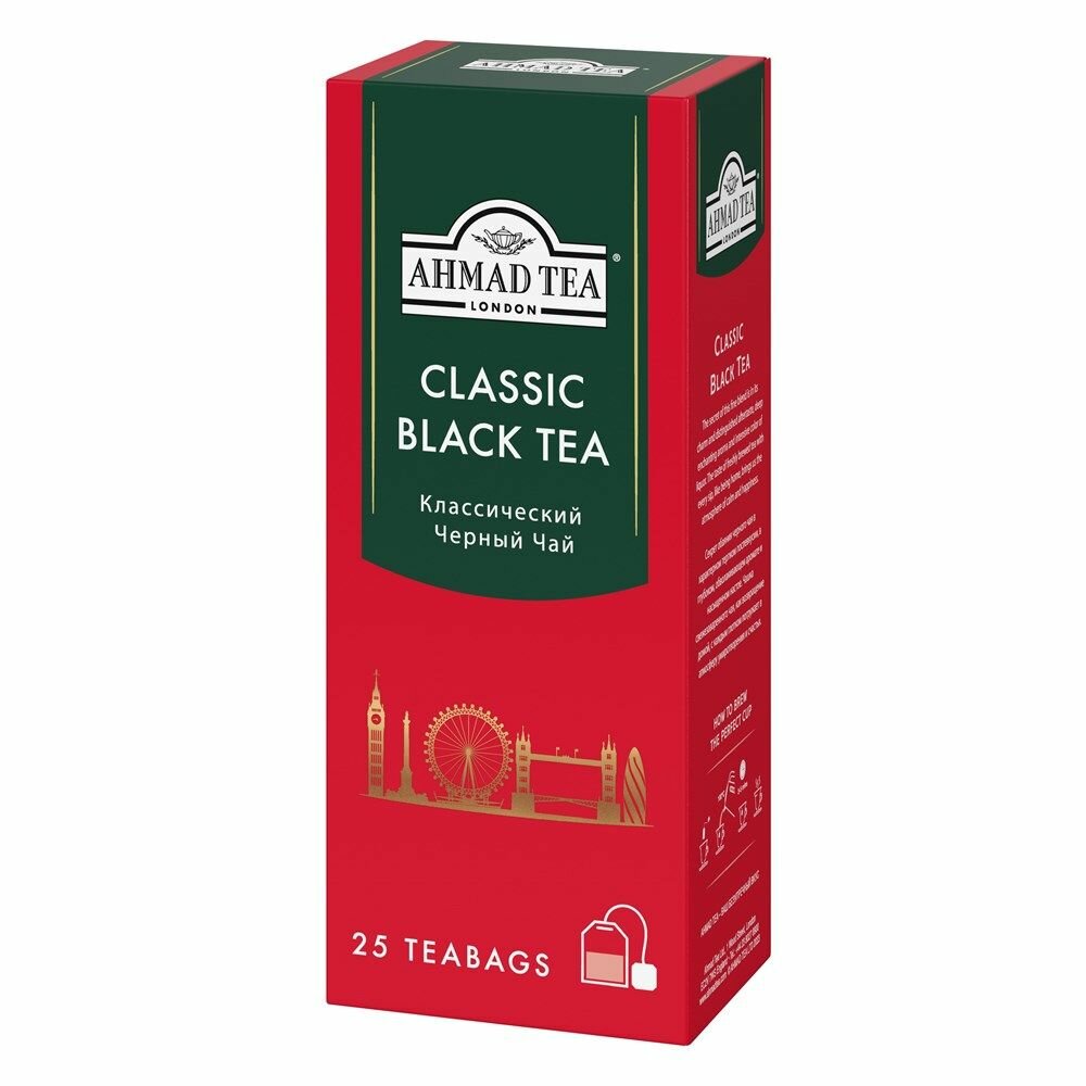 Ahmad Tea Чай в пакетиках, Класический, 25 пакетиков