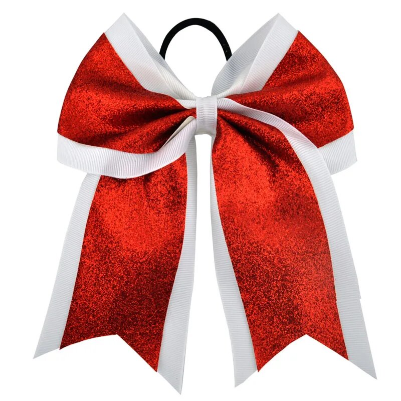 Большие блестящие банты для черлидинга RuoShui для девочек red