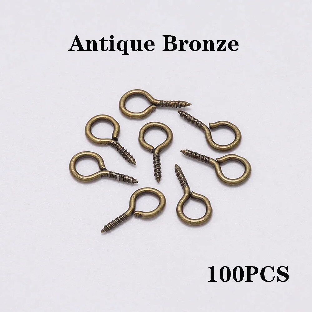 Застежки для бижутерии Antique Bronze 100 шт
