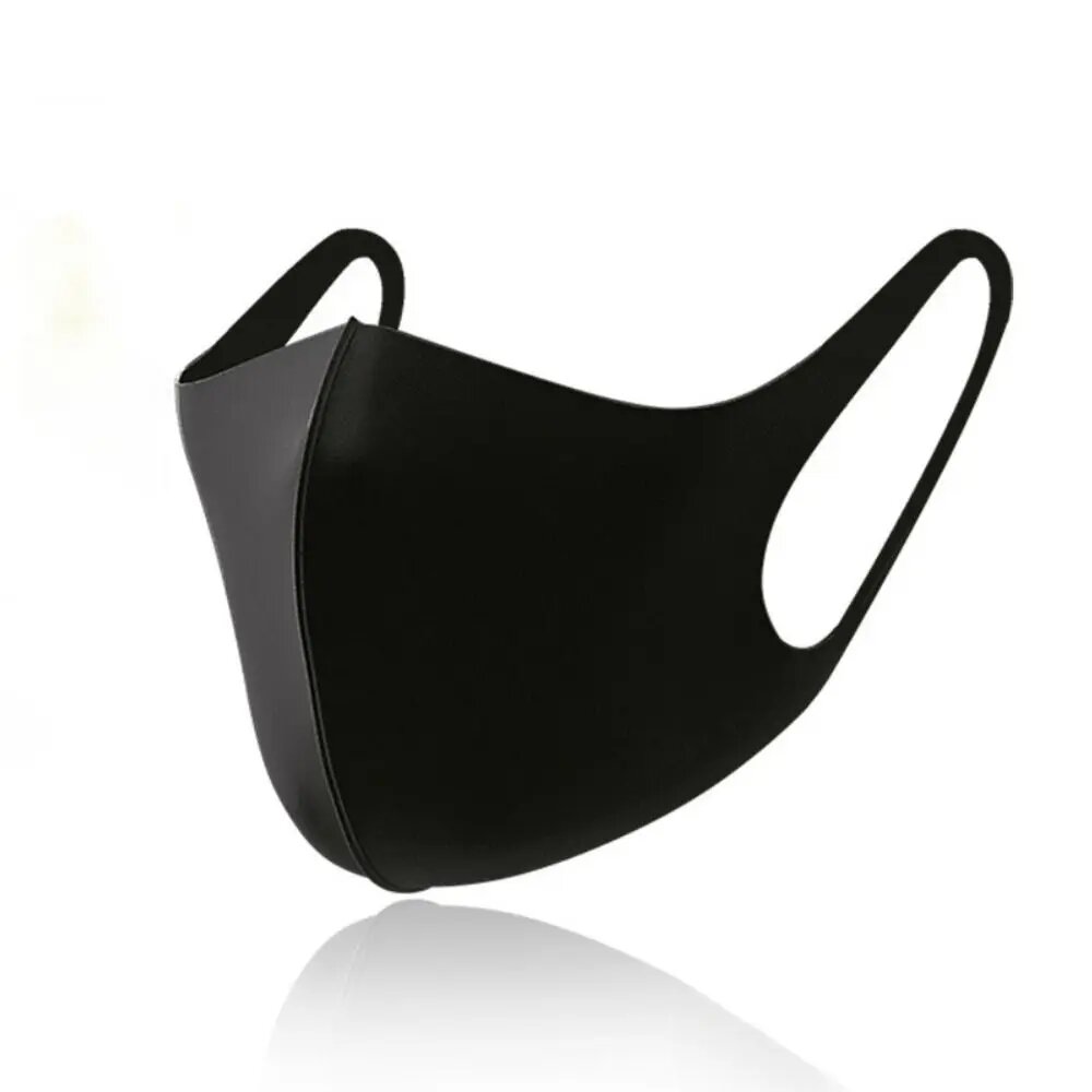 Новая дышащая маска из ледяного шелка, бесследная солнцезащитная маска против пыльцы, маска для верховой езды, маска от солнца, вуаль для лица, шарф Черный, black