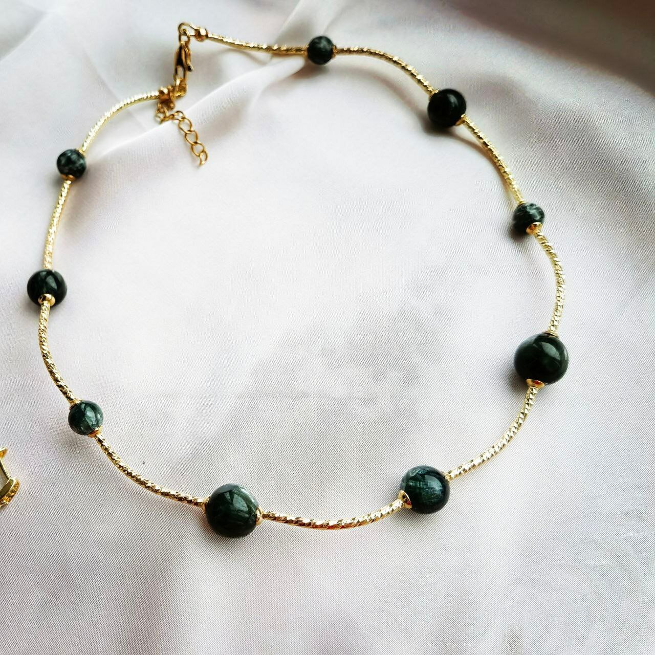 Серьги, серафинит