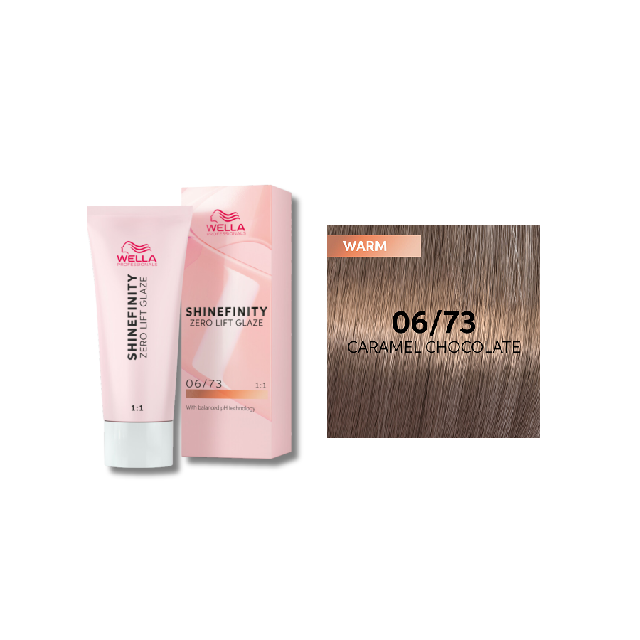Wella Shinefinity 06/73 - Гель-крем краска Карамель шоколад 60 мл
