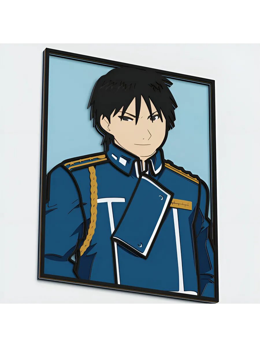 3D Картина по номерам из дерева Рой Мустанг, 23x30 см