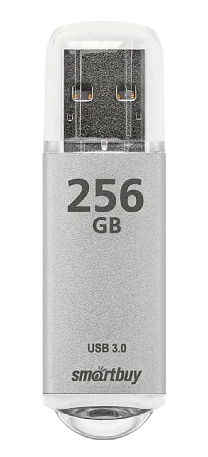 USB-накопитель 256Gb SmartBuy V-Cut, USB 3.0/3.1, серебро