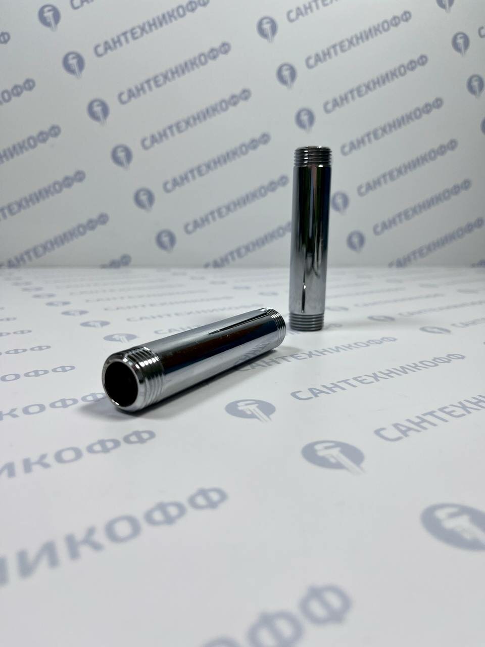 Бочонок FV-BRASS 1/2"НР 100мм, никель (2 штуки) AA462002100