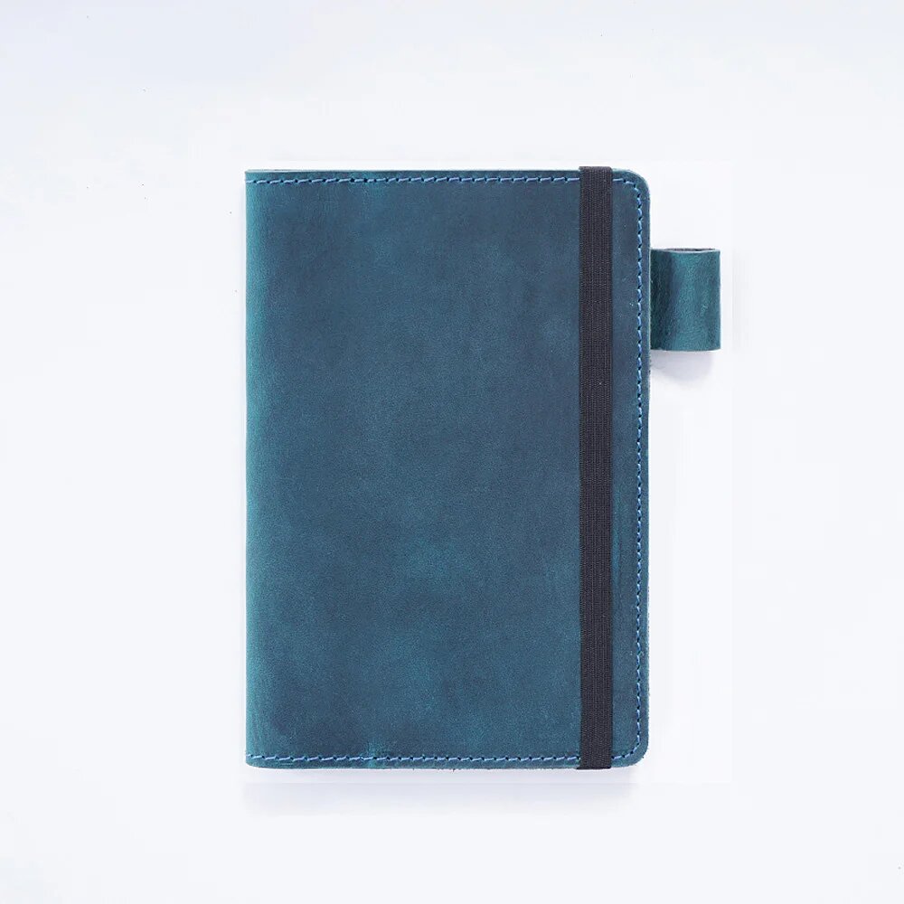 RAYSLIN Чехол для блокнота из натуральной кожи Синий, blue