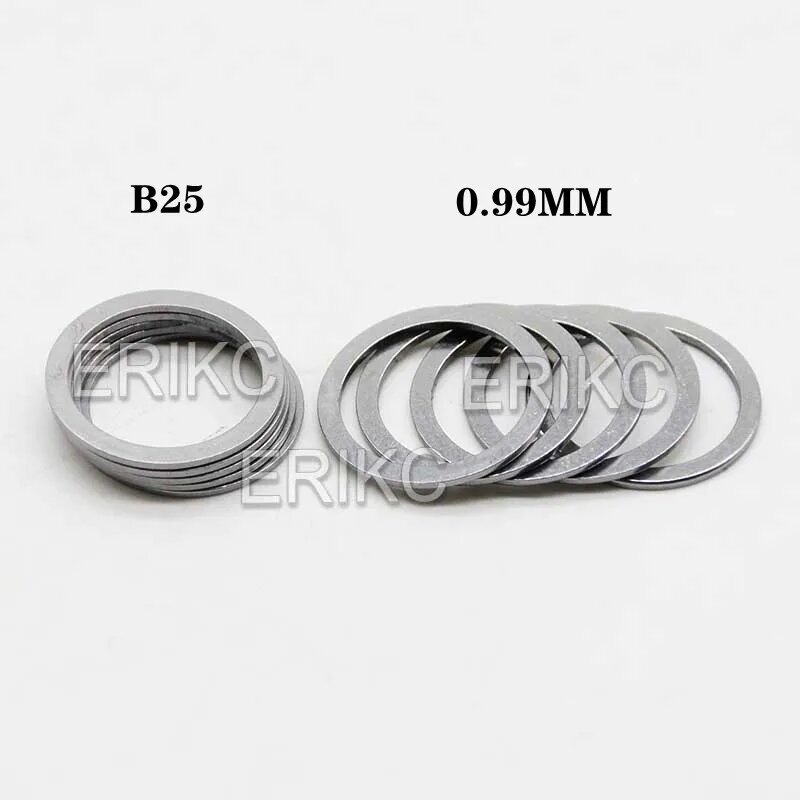 ERIKC B25 Размер 0,90 мм-0,99 мм Форсунка для дизельного инжектора шайба 0,91 мм 0,92 мм 0,93 мм 0,94 мм 0,95 мм 30 шт./коробка для дизельного топлива Injec 0.99MM