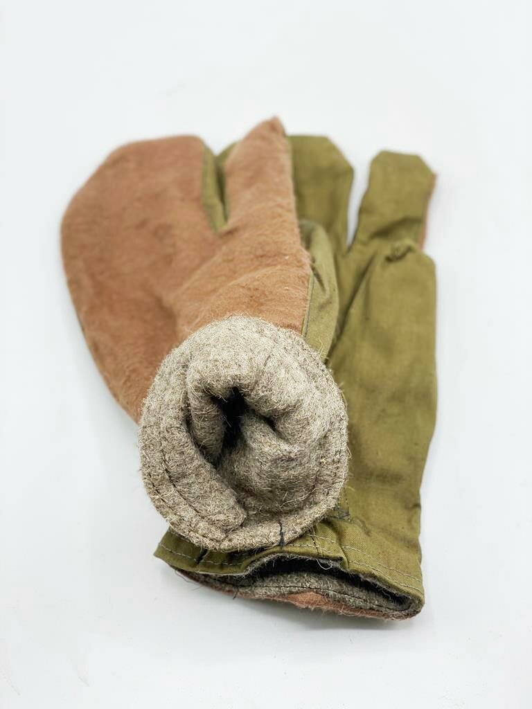 Рукавицы армейские зимние трехпалые СССР, подкладка сукно, 24 размер