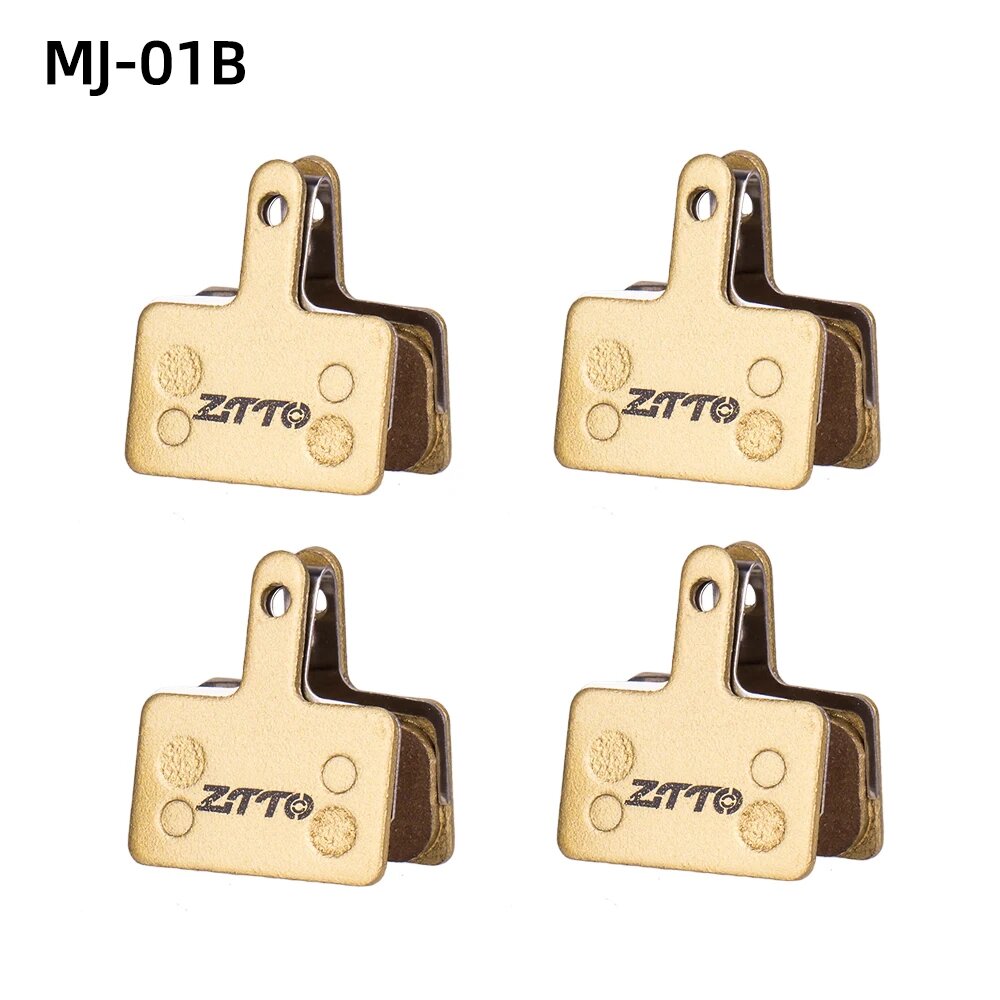 ZTTO Цельнометаллические тормозные колодки для велосипеда G01S/G02A/G03JS 4 пары Бежевый, MJ-01B