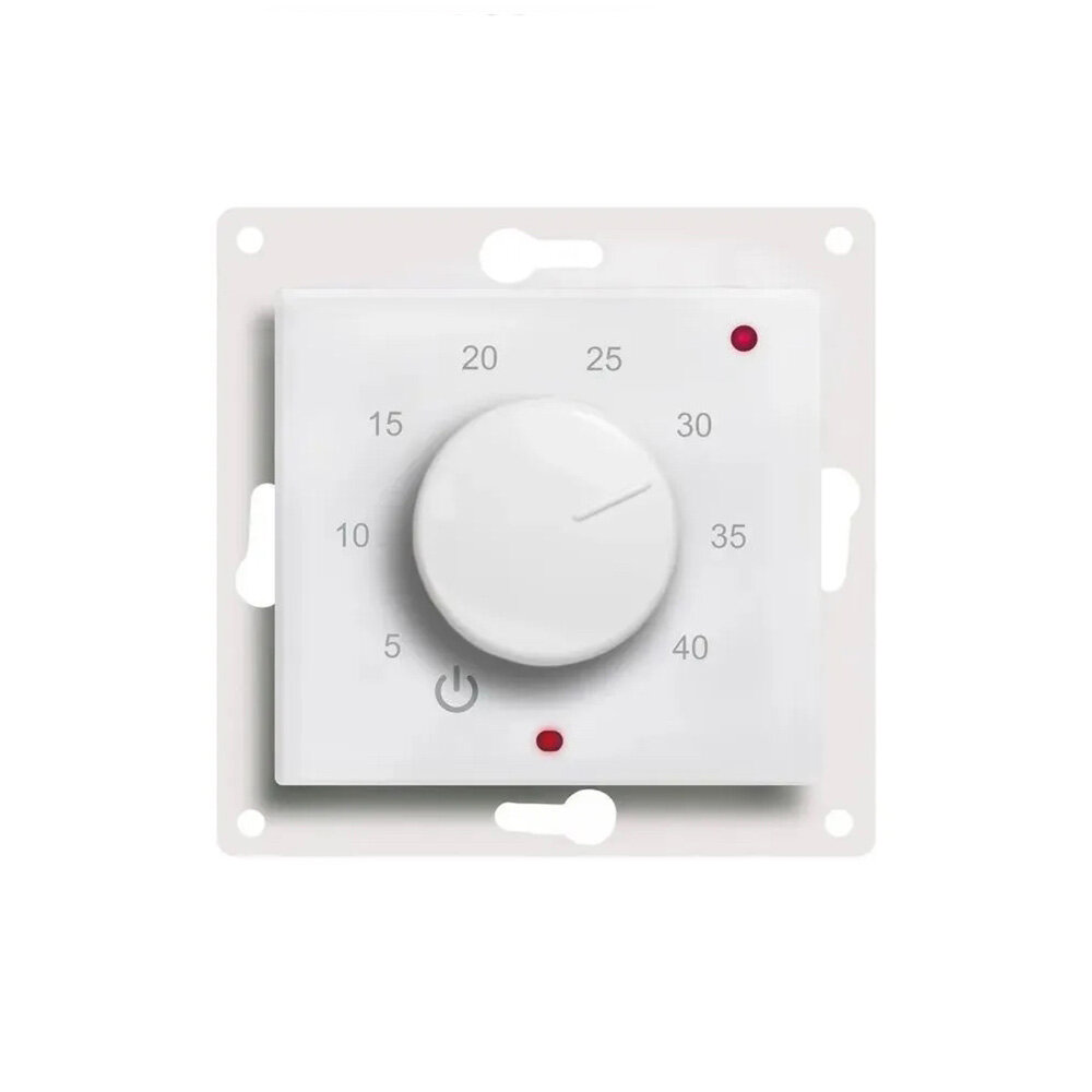 Терморегулятор/термостат ЭргоЛайт ТР-03 Атлас Дизайн в рамки Schneider Electric Atlas Design Для теплого пола, белый