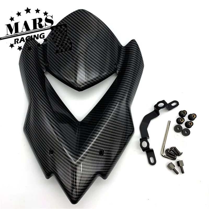 Ветровое стекло Kawasaki Z1000 2014-2020, карбон, черное