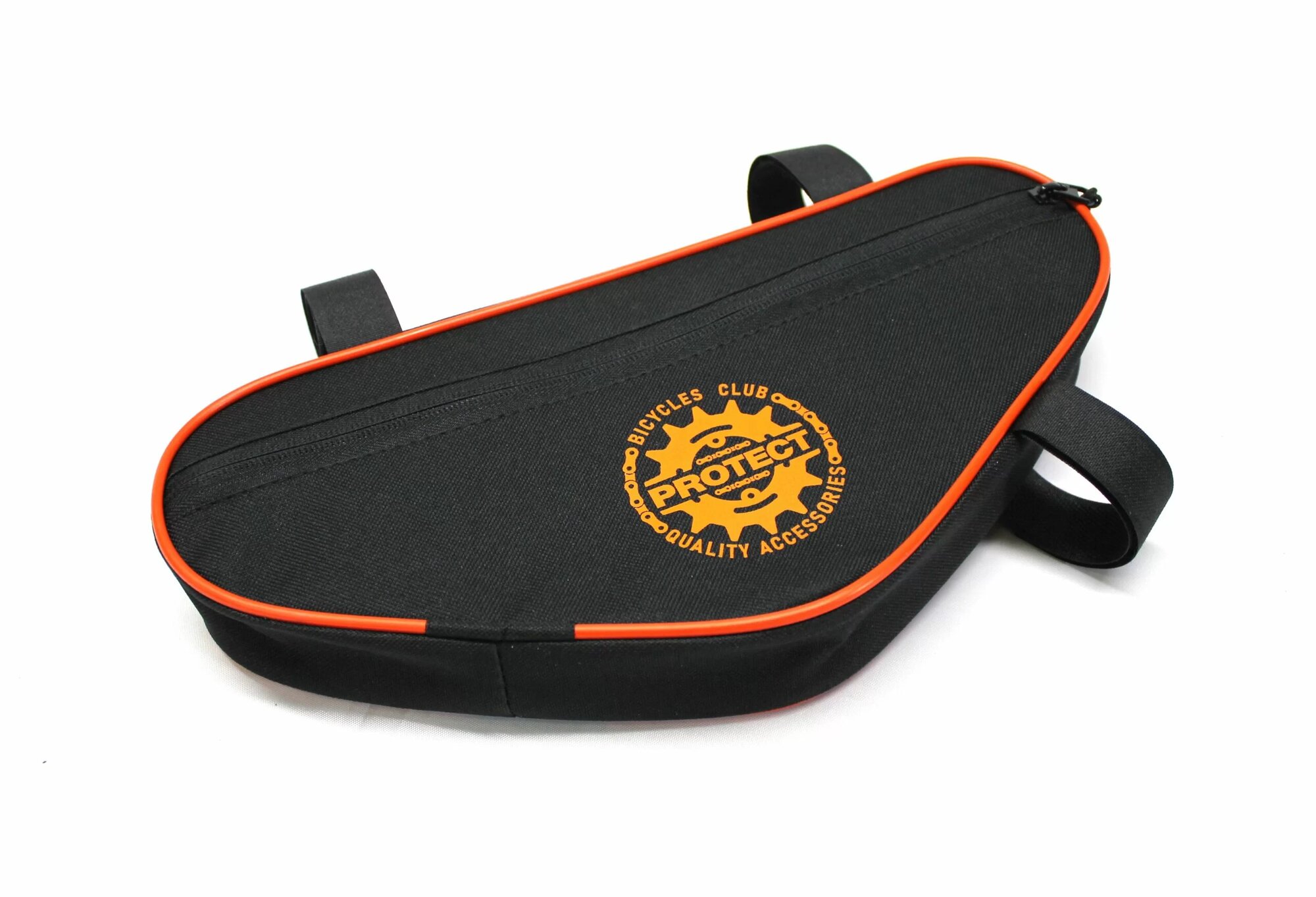 Велосумка под раму, р-р 32х15х5 см, цвет черный/оранжевый 555-212