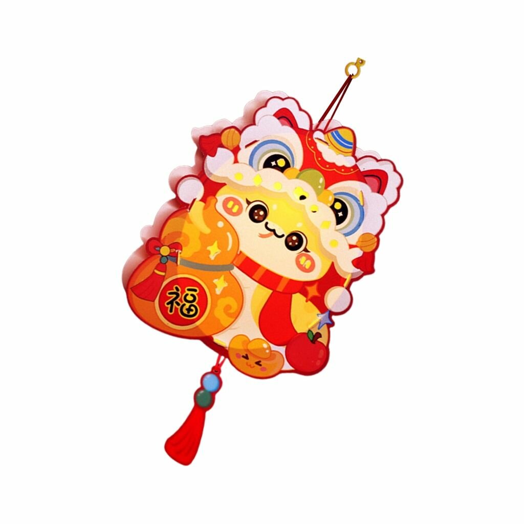 Украшение вечеринки, Светящийся фонарик ручной работы на год змеи - счастье и удача