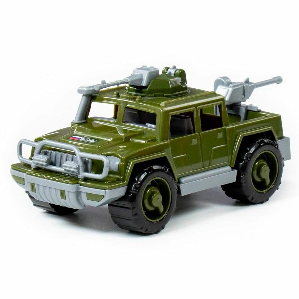 Автомобиль-пикап Полесье "Разведчик" с 2-мя пулеметами, Военный (79152)