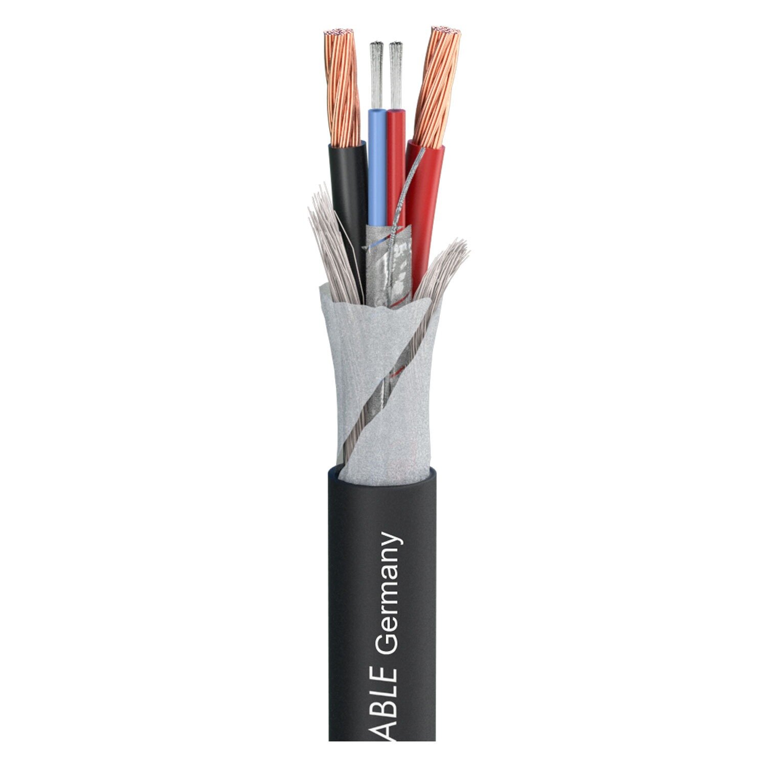 Кабель Аудио (AES/EBU) / Управления (DMX) и Питания Sommer Cable 500-0101-1 SC-Kolorith 1 Black 100.0m, катушка