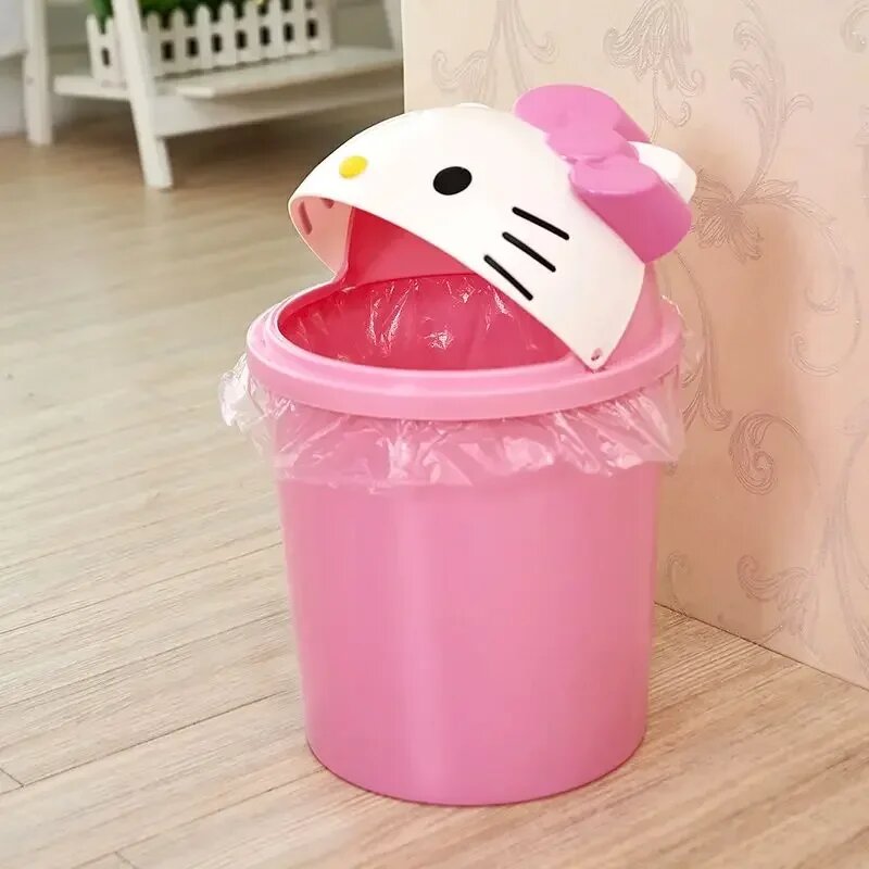 Мусорное ведро MINISO Hello Kitty, 8 liters, Розовый