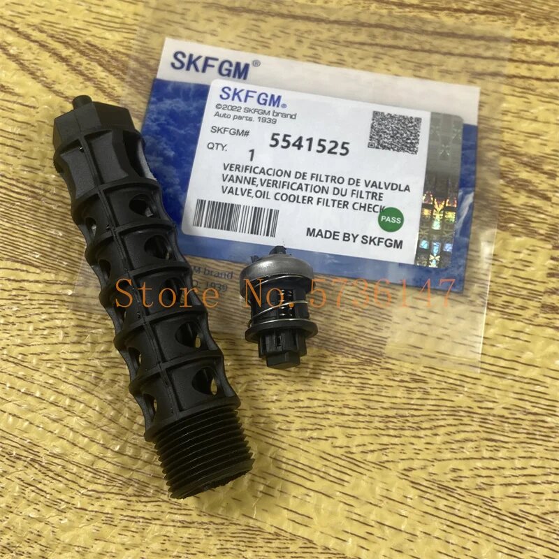 Обратный клапан фильтра масляного радиатора двигателя OEM # 5541525 93186324 Односторонний клапан для Chevrolet Cruze Sonic Aveo Opel Vauxhall Astra