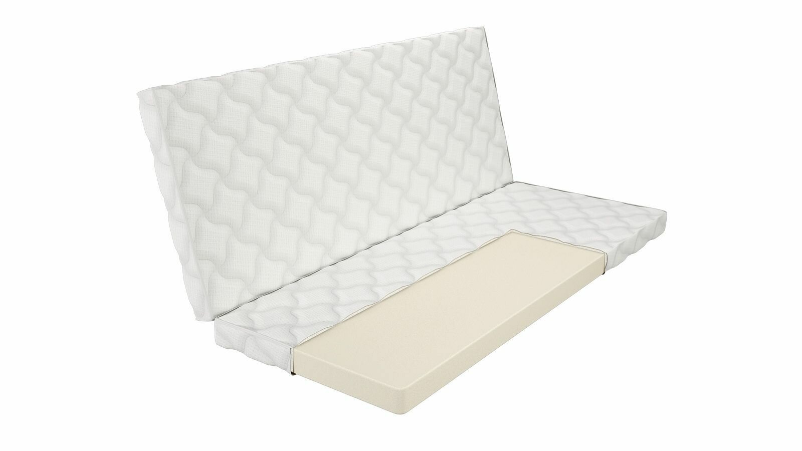 Матрас "Близнецы", для раздвижной кровати, Аскона, 80х160х200 см