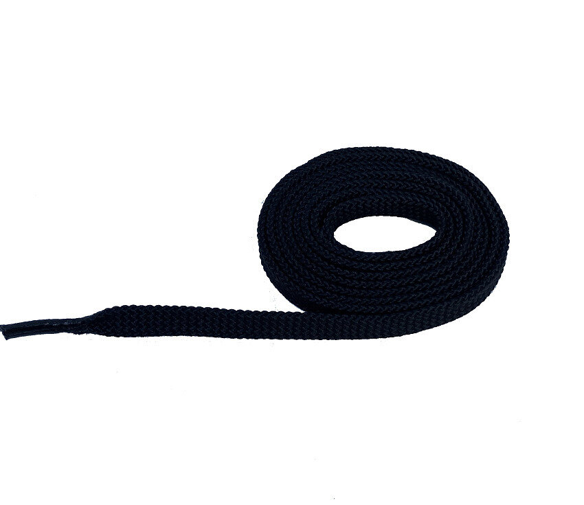 Шнурки Easy Store 150 см плоские черные.