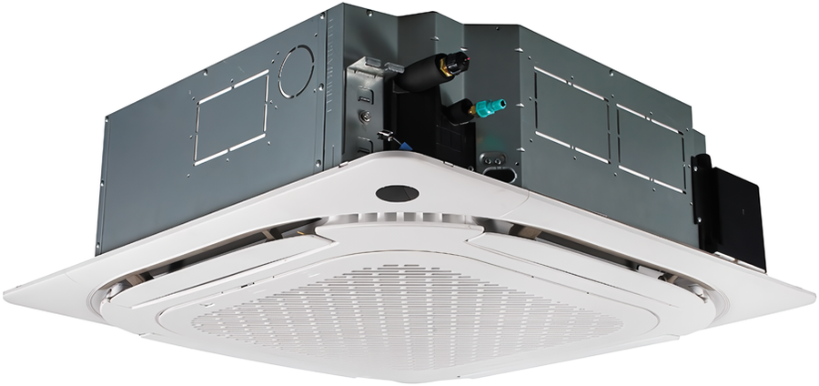 Сплит-система кондиционер кассетный Midea MCD1-24HRN1-Q/MOX431U-24HN1-LQ/T-MBQ4-04A1 на 70 м²