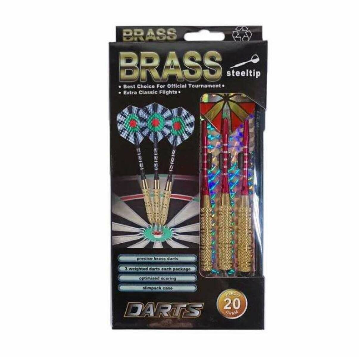 Дротики для дартс Baili BRASS BL-3300 20 г, латунь 3 штуки с кейсом