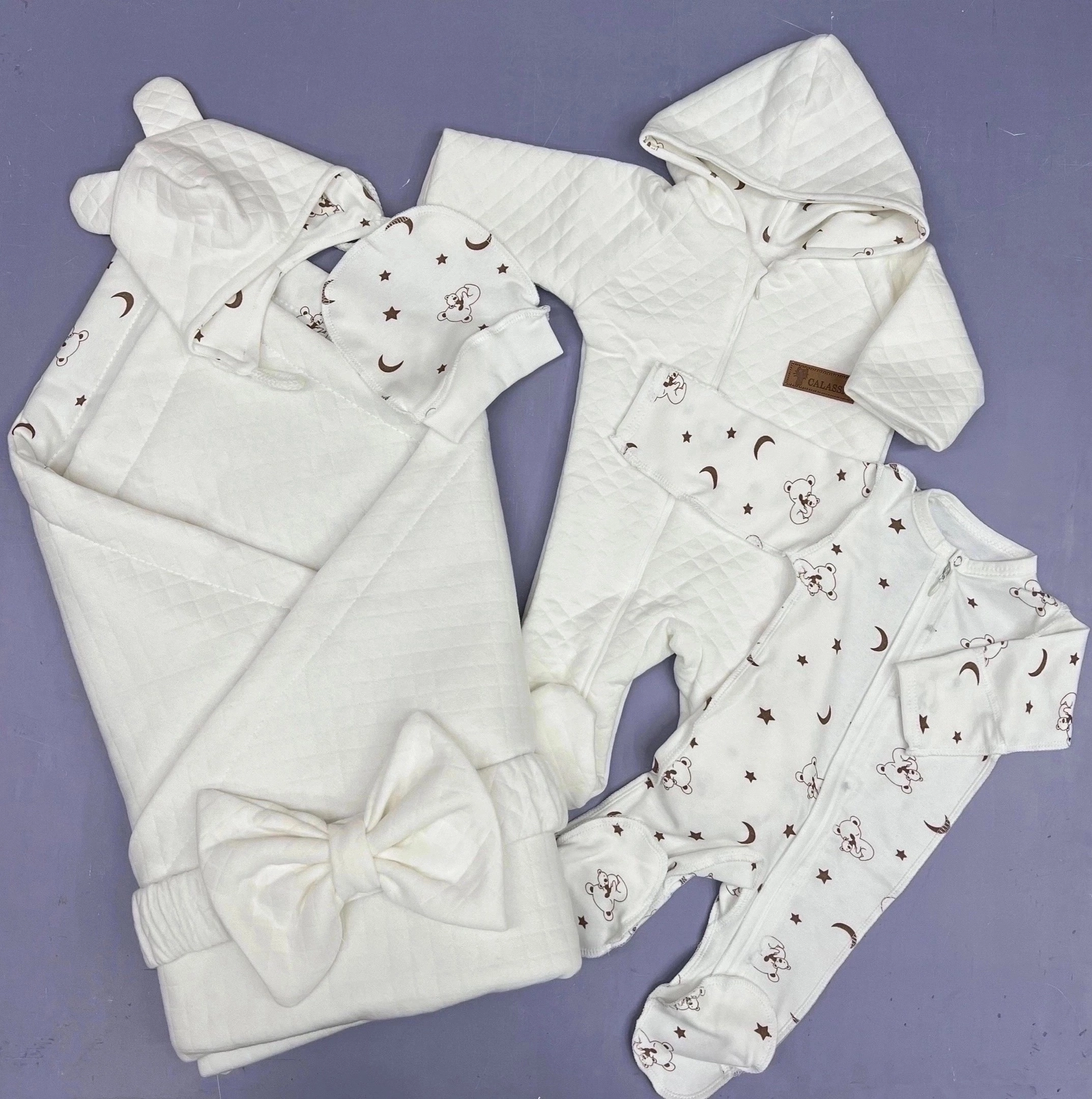 Конверт для новорождённого трикотажный на выписку в роддом белый