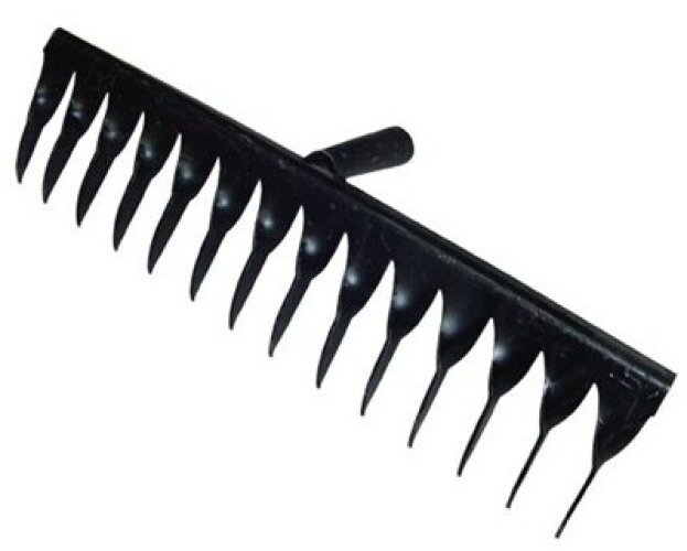 Грабли Павлово витые 14 зубьев, без черенка, 43.5см / садовый инструмент