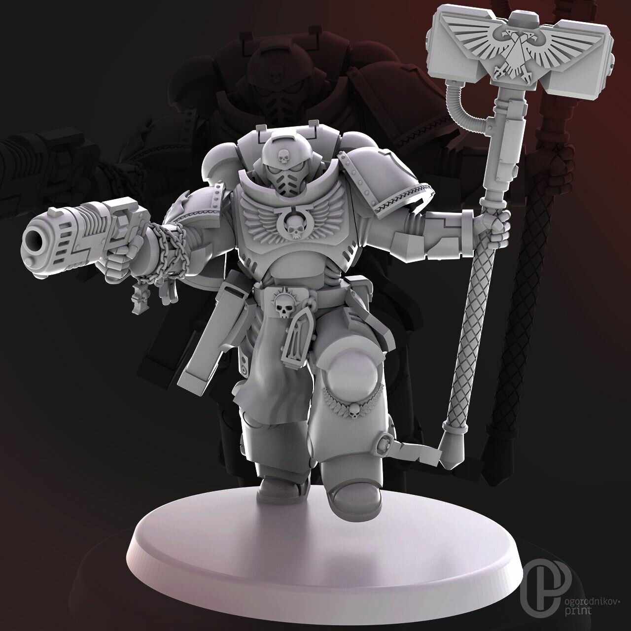 Миниатюра Лейтенант Титус / Вархаммер 40000 - Warhammer 40K (49мм)