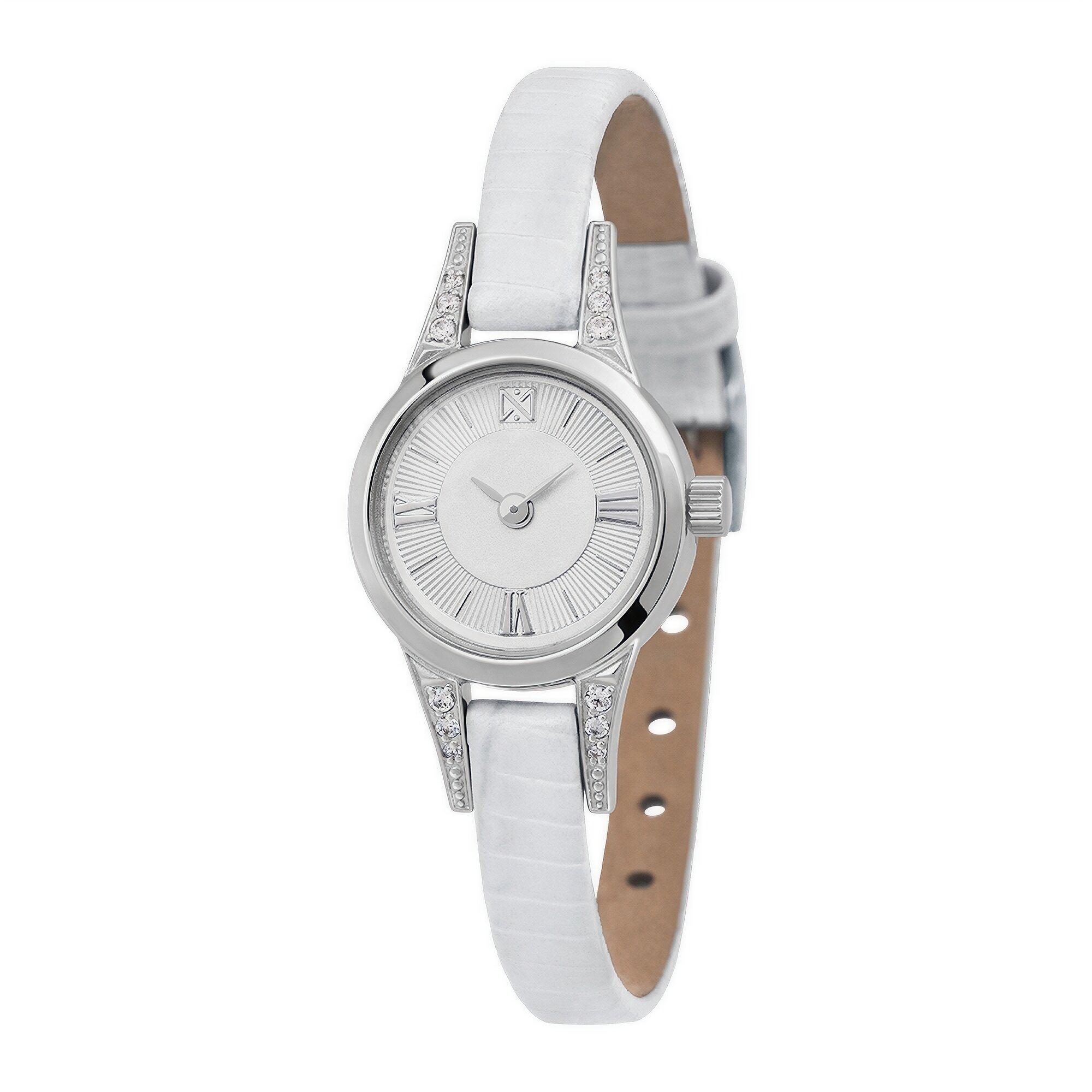 Наручные часы, серебро, фианит