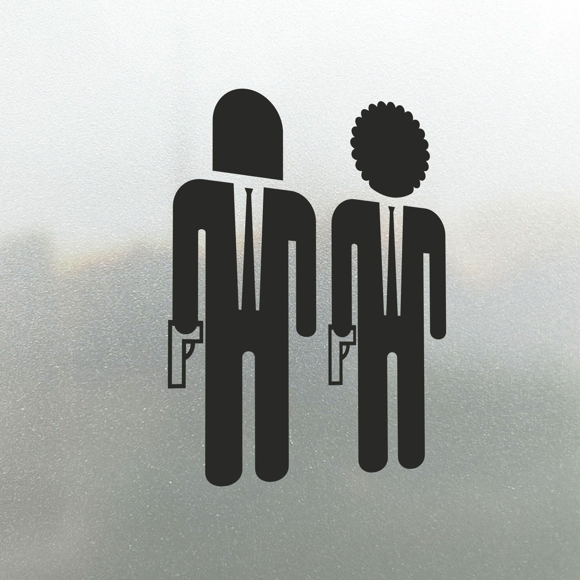 Наклейка на авто Криминальное Чтиво 20x16